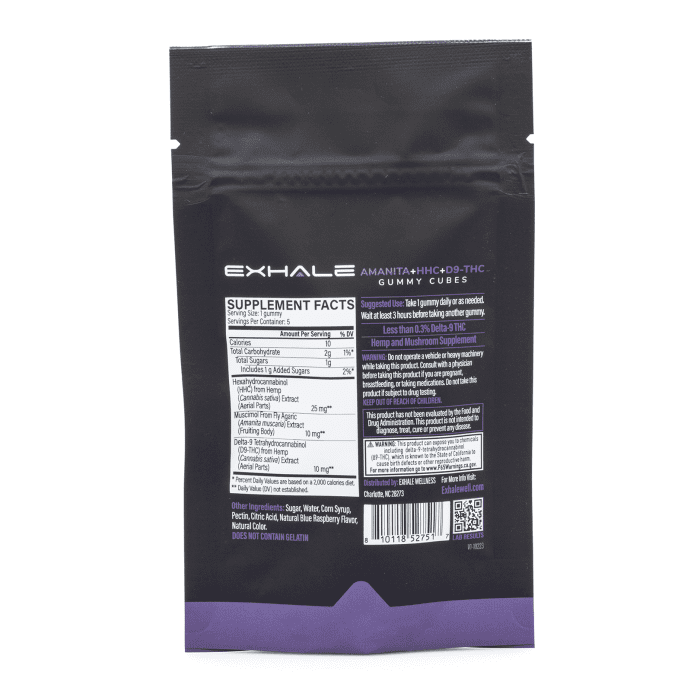 Shop Exhale Amanita Muscaria Mushroom + HHC + Delta 9 THC Gummies (5 ...