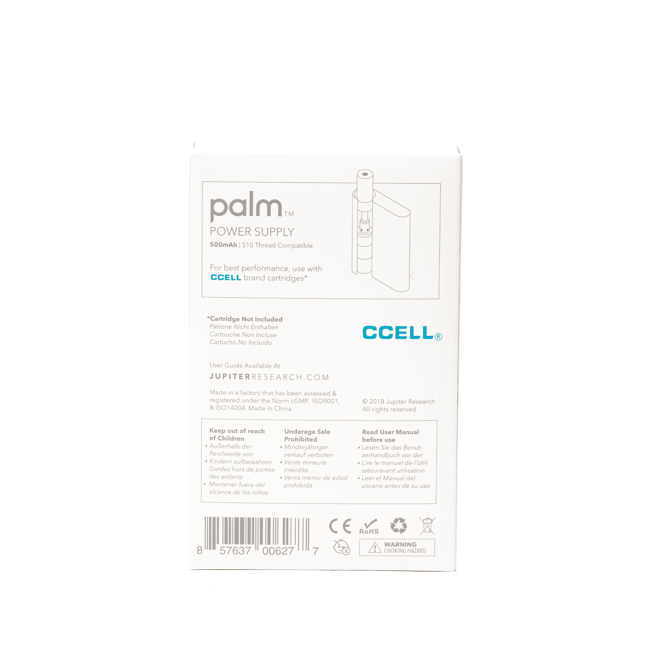 Shop CCELL Palm Vape Battery - Blue Online | CannaBuddy