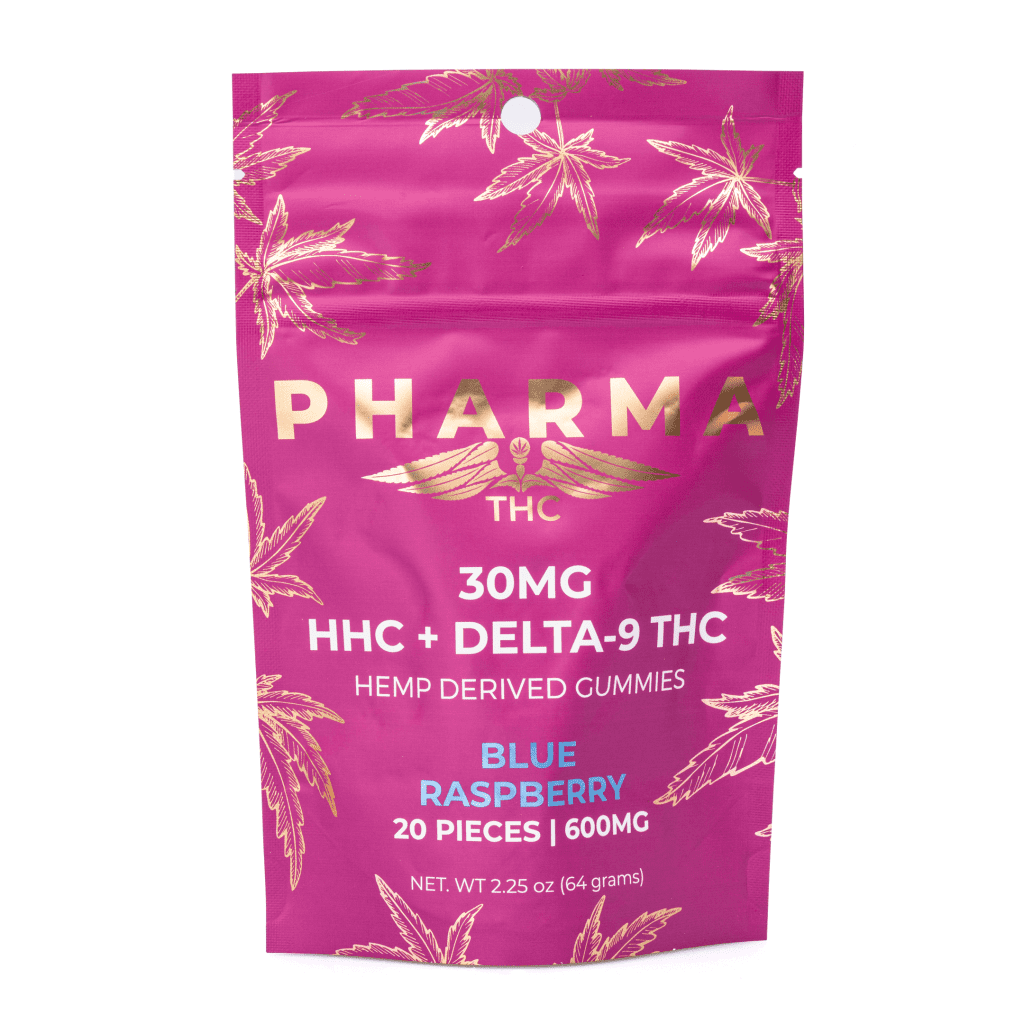 PharmaTHC HHC & Delta 9 THC Gummies – Blue Raspberry | CannaBuddy