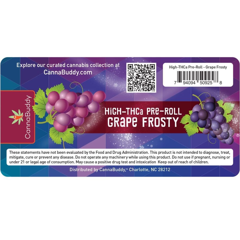 Shop High-THCa Flower Pre-Roll - Grape Frosty Online | CannaBuddy