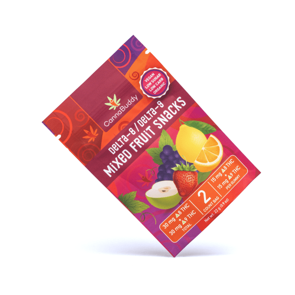 CannaBuddy Delta 8 / Delta 9 Mixed Fruit Snacks | CannaBuddy