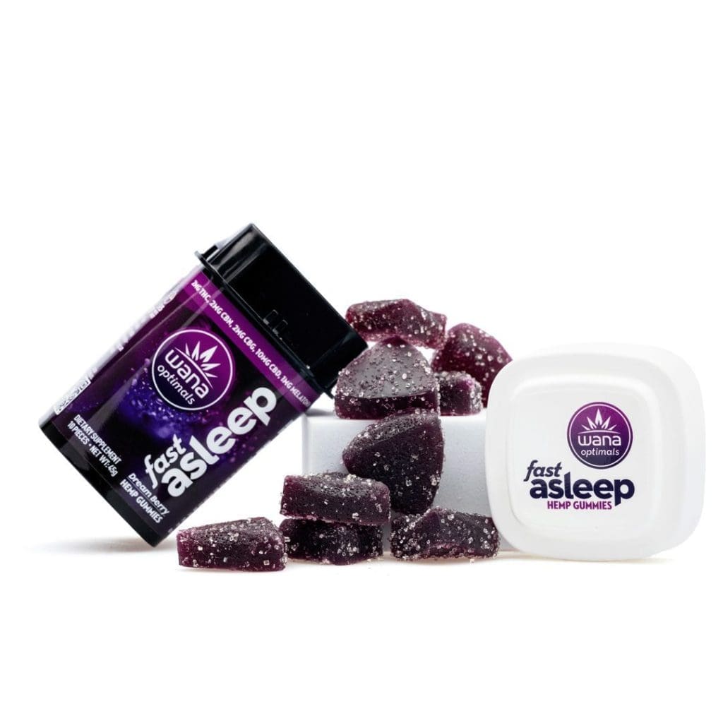 Shop Wana Optimals Stay Asleep Gummies (500 Total Cannabinoids) Online ...